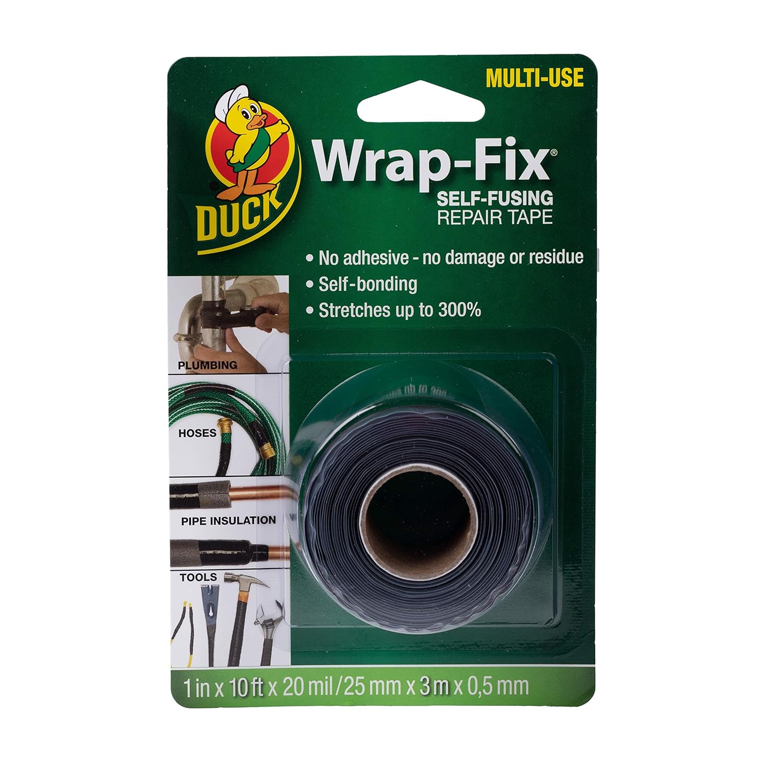 Duck Tape Wrap-Fix Self-Fusing Repair Tape | Self Amalgamating | Self ...
