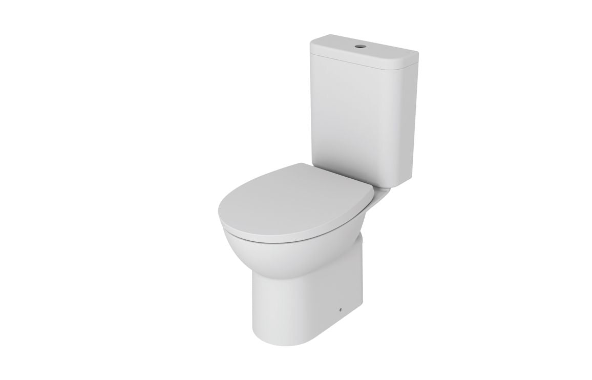 Close Coupled Toilet Rimless WC & Soft Close Seat – Excel Plumbing ...
