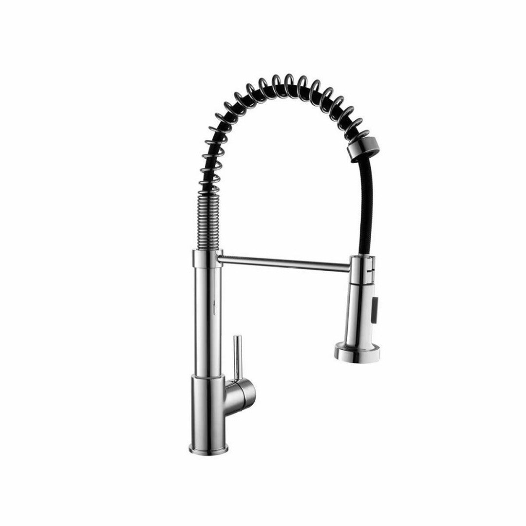 Kartell Kitchen Sink Mixer Tap with Pull Out Spray in Chrome – Excel ...